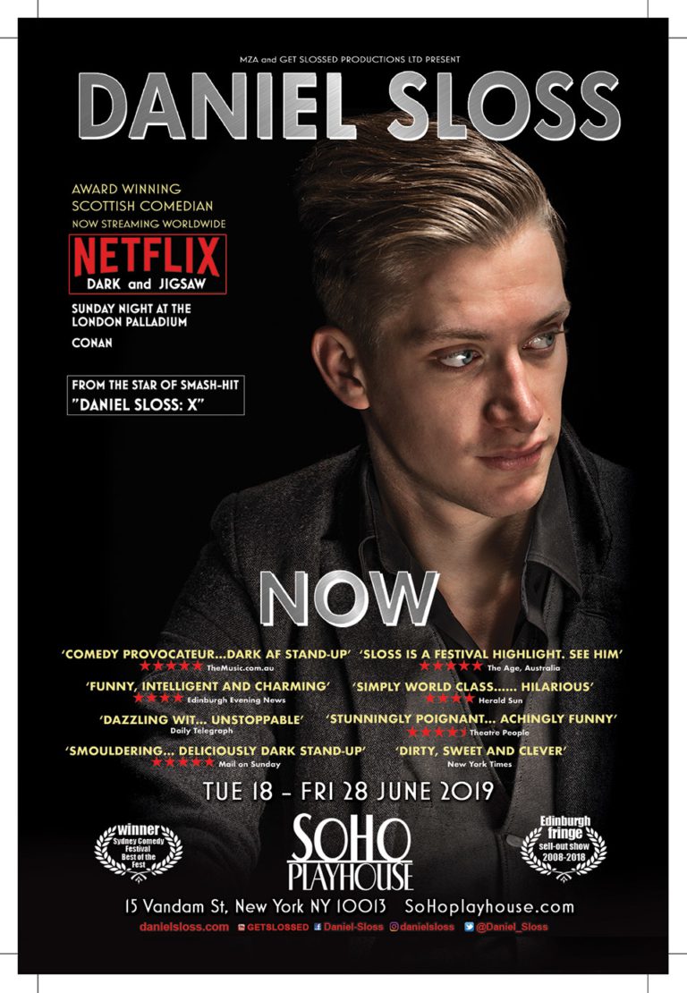 Daniel Sloss announces 5th New York season prior to taping his hit show ...